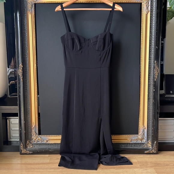 Capulet | Dresses | Capulet Black Thigh High Slit Dress | Poshmark